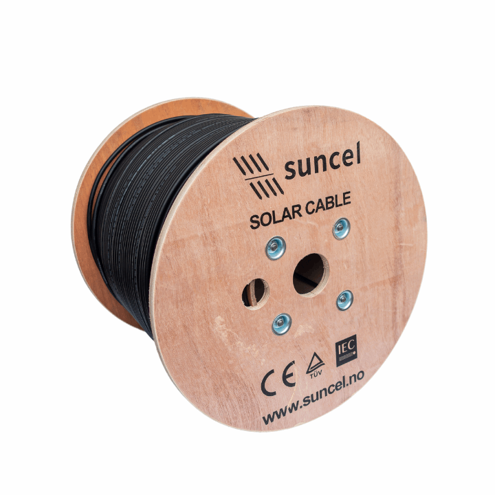 SUNCEL DC Kabel 6mm2 Dobbel-isolert, UV bestandig 500m rull - Suncel ...